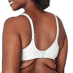 Playtex Women's Bounce Control, Coverage Convertible Wireless T-Shirt, Full-Support Wirefree Bra, White, 40DDD