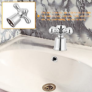 DOITOOL Single Handle Kitchen Faucet 5pcs Faucet Handle Plastic Cold and Hot Water Tape Lever Replacement Handle for Shower Bathtub Sink Basin Faucet Fittings Kitchen Faucet Handles