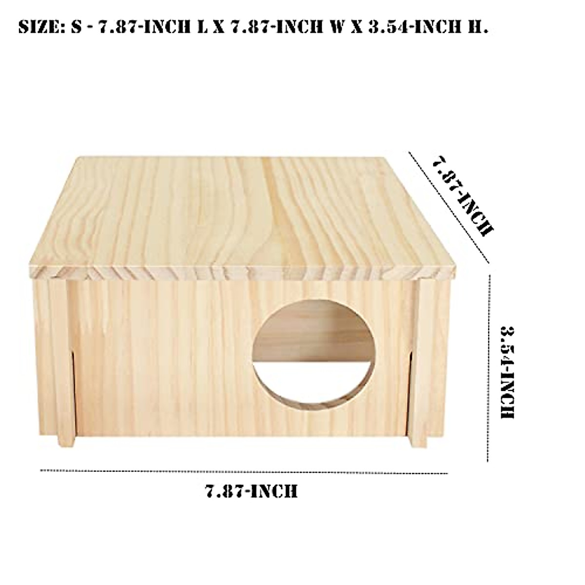 Shuoxpy Small Animal Hideout Multi-Chamber Hamster House Maze Small Pets House Habitats Decor for Hamster Mice Gerbils Mouse (S)