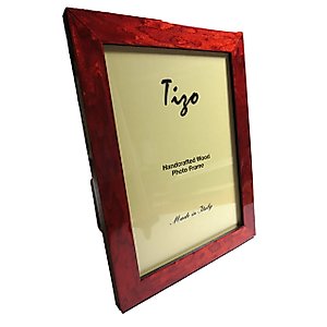 Tizo 5" X 7" Red Wooden Frame, Made in Italy