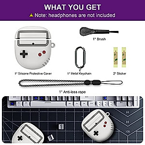 [6in1 Set] Cute Case for Bose QuietComfort Earbuds II Case(2022), Shockproof Protective Bose QuietComfort Earbuds ii Case Cover Bose QC ii Earbuds Silicone Accessories with Carabiner & Lanyard