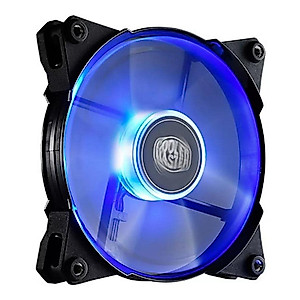 Cooler Master JetFlo 120 - POM Bearing 120mm Blue LED High Performance Silent Fan for Computer Cases, CPU Coolers, and Radiators