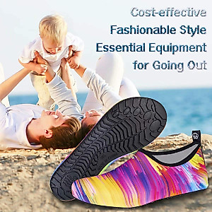 YALOX Water Shoes Women's Men's Outdoor Beach Swimming Aqua Socks Quick-Dry Barefoot Shoes Surfing Yoga Pool Exercise(Color,38/39EU)