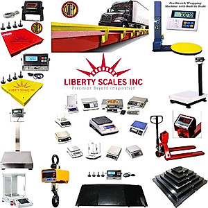 Liberty Scales - SL-5000-E Industrial Warehouse Truck/Pallet Jack Heavy Duty Steel Scale with 5000 Lb X 1lb Assembled Standard Capacity