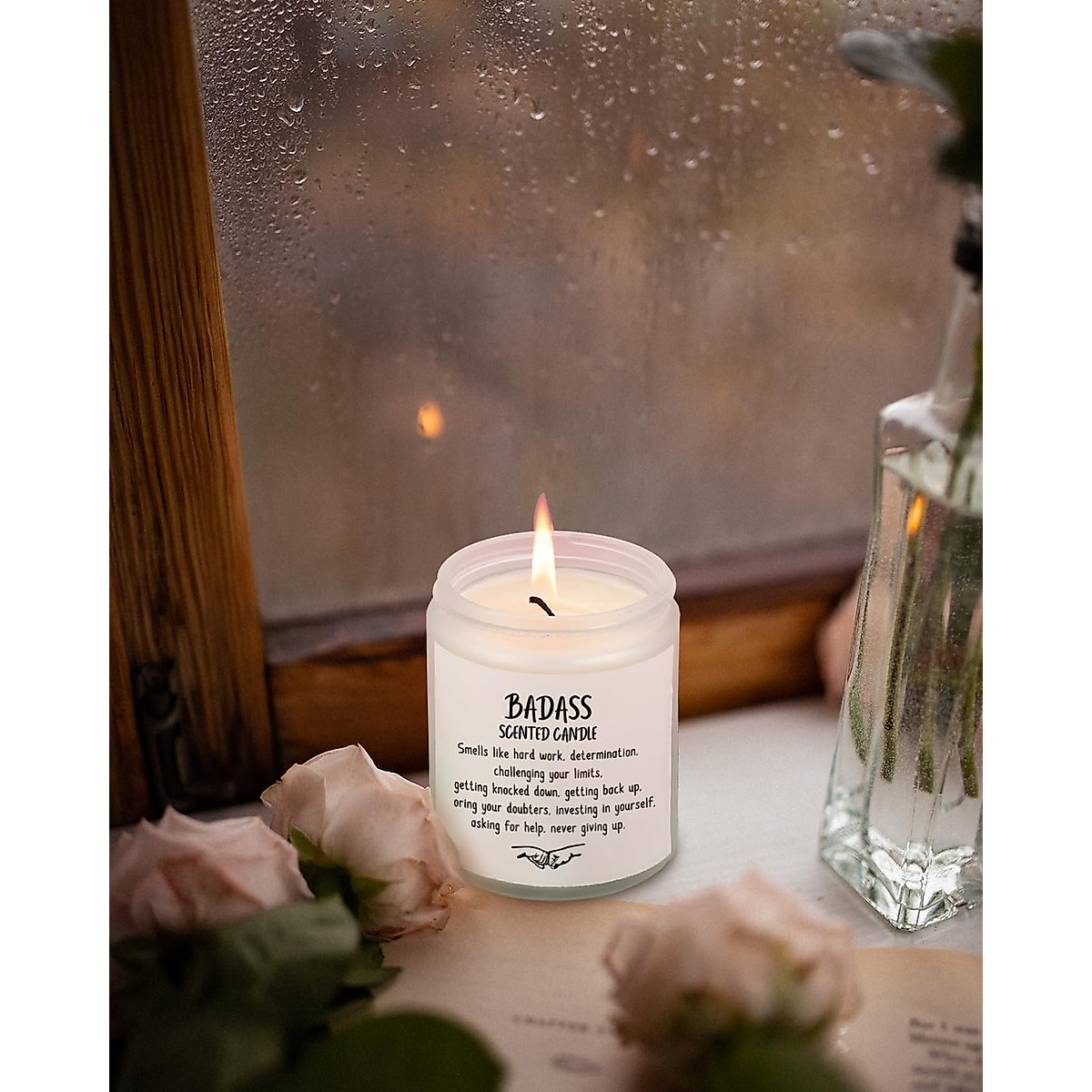 Graduation Gifts for Her Him 2024, Inspirational Gifts for Women Men, Congratulations Gifts, New Job, Promotion, Proud of You Gifts, Handmade Lavender Natural Soy Wax Candle Gifts (7oz)