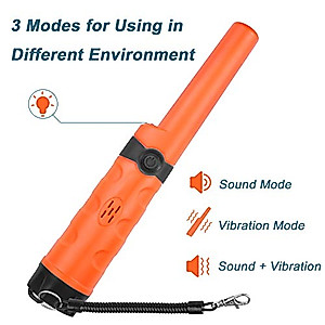 Kuman Pin pointer Water Resistant Metal Detectors with Holster Treasure Hunting Unearthing Tool Accessories Buzzer Vibration Automatic Tuning KW30