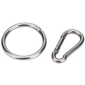 Dilwe Anchor Trolley Kit, Stable Anchor Trolley Kit System with Pulley Pad Eye Ring Hook Accessory Set for Kayak Canoe Boat