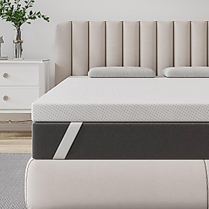 BedStory 3 Inch Memory Foam Mattress Topper Full Size,Firm Mattress Topper for Back Pain & Support,Special Cool Feeling Material Cover,Bed Topper with 2-Layer Ventilated Design,CertiPUR-US Certified