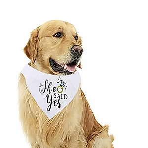 Engagement Gifts,My Humans are Getting Married Dog Bandana,Pet Dog Wedding Bandana Attire,Pet Scarf,Pet Accessories,Bride to be Gifts,Dog Gifts,Wedding Photo Props Decorations (Set of 2)