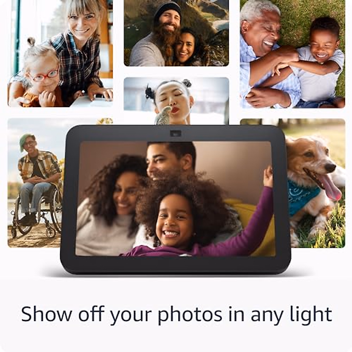 Amazon Echo Show 8 (newest model), With Spatial Audio, Smart Home Hub, and Alexa, Charcoal