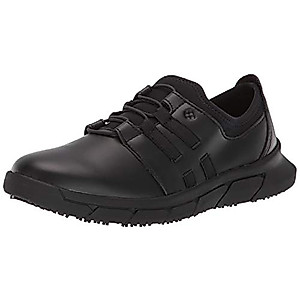Shoes for Crews LILA Karina, Women's Lightweight Work Shoes, Slip Resistant, Water Resistant, Black, Size 9.5