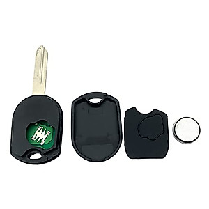 Keyless Remote Car Key Fob Fit for Ford Explorer 2001-2015 Mustang 2005-2014 Expedition 2003-2017 Edge 2007-2015 Focus 2006-2011 Lincoln Mercury Sable CWTWB1U793 (Black)