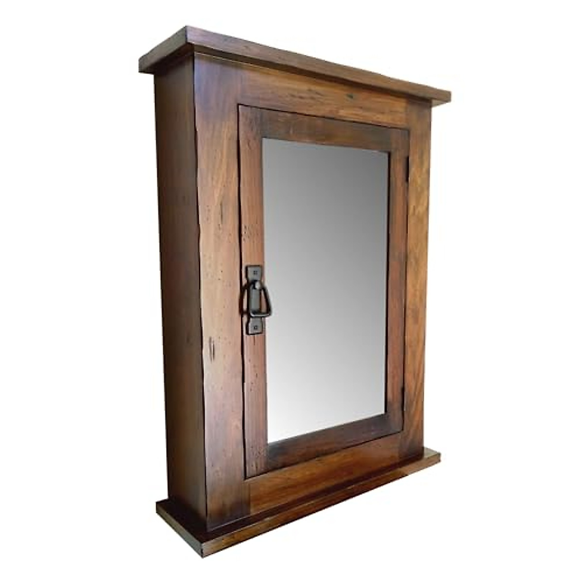 Dijkoo ZyduzscAT NUOTIRUIS Primitive Mission Medicine Cabinet/Surface Mount/Distressed Medium Finish/Solid Wood & Handmade C