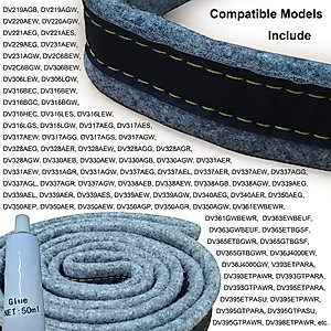 DC97-07618A Drum Felt Seal Gasket Kit Replacement AP4453798, EAP4218879, 3998155, PD00025731, PS4218879, DV42H5200EW DV42H5000EW DV45K6500EV DV48H7400EW Compatible with Samsung Dryer