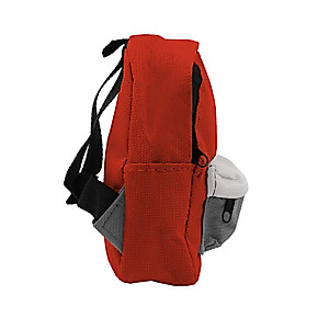 Teak Tuning Fingerboard Backpack Case, Red - 5" x 3.75" - Miniature Canvas Bag for Tuning Travel & Storage