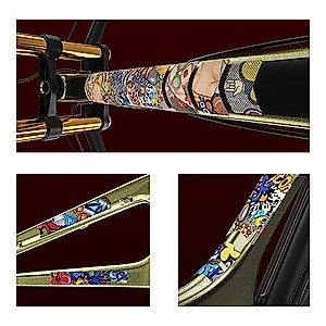 ENLEE Bike Frame Protection Tape, Mountain Protective Stickers Decals All Style MTB Fork Protector High Impact Film Road Bicycle Anti Scratch Guard (Beauty)