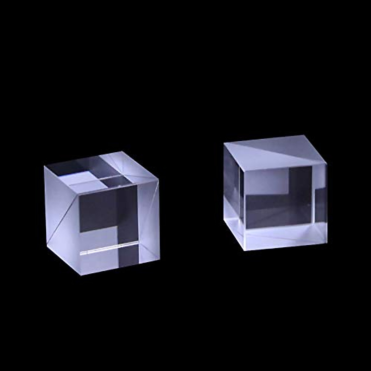 Optical Glass Cube Dichroic Beam Splitter Prism Ratio 50:50 Spectrome Sicence 20X20X20MM