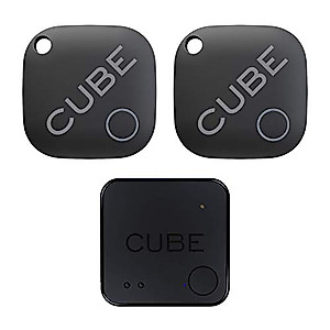 Cube Tracker, Cube Shadow Bundle, Key Finder Smart Bluetooth Item Tracker for Luggage, Wallet, Dogs, Kids, Cats, with app for Phone, Replaceable Battery Waterproof Tracking Device