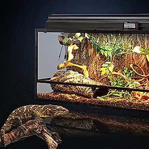 Mechpia 12 Pieces Bearded Dragon Tank Accessories, Reptile Hammock Plants and Vines Terrarium Branch Plants Habitat Decoration for Lizard Gecko Snake Hermit Crab