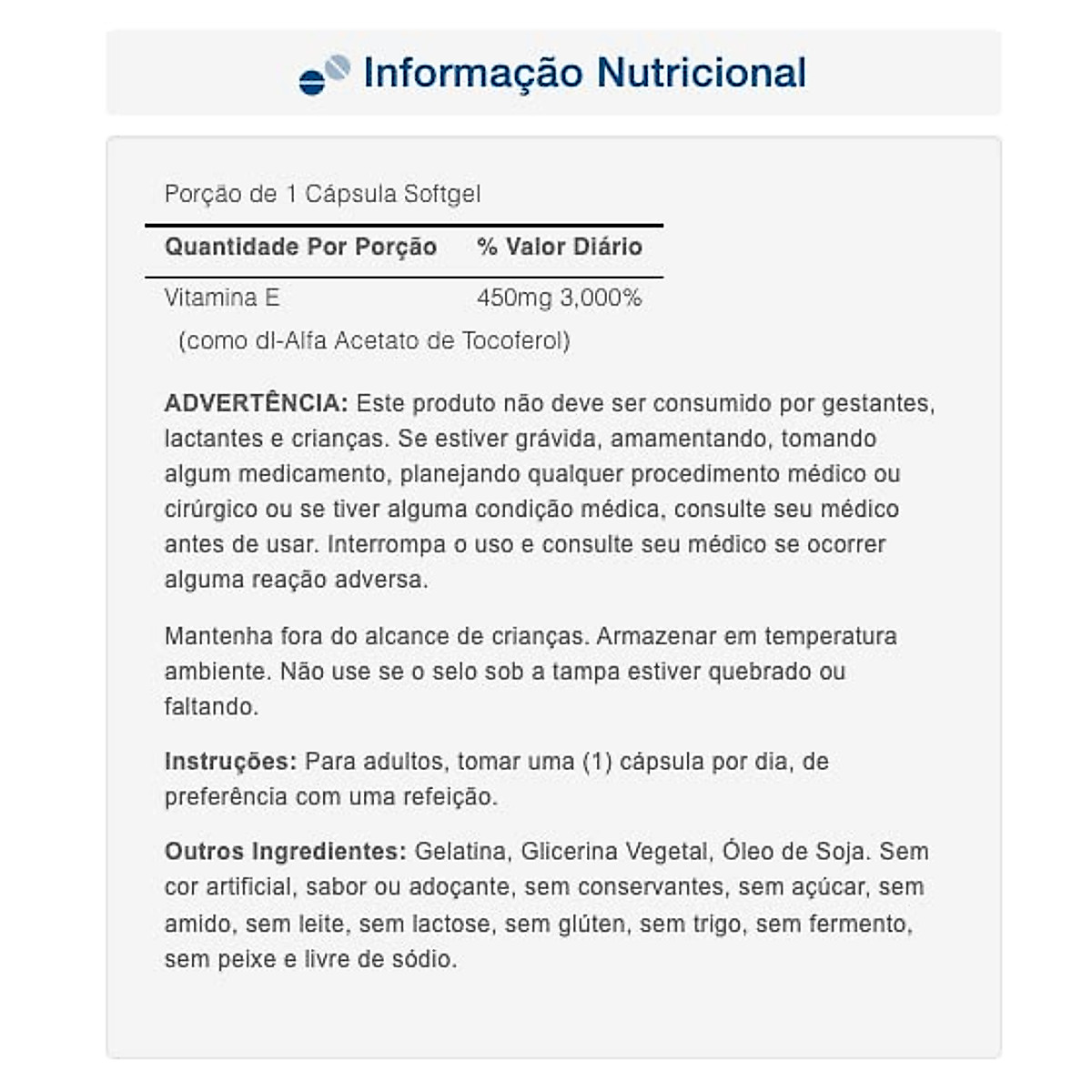 Puritan's Pride Vitamin E-1000 IU 50 SFTGLS