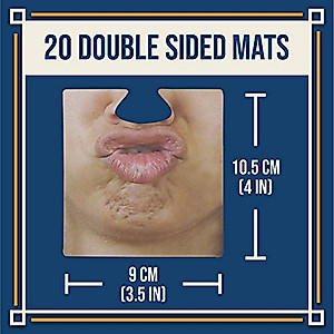 Hilarious Face Mask Drink Coasters, Novelty Party Favors - 20 Pack