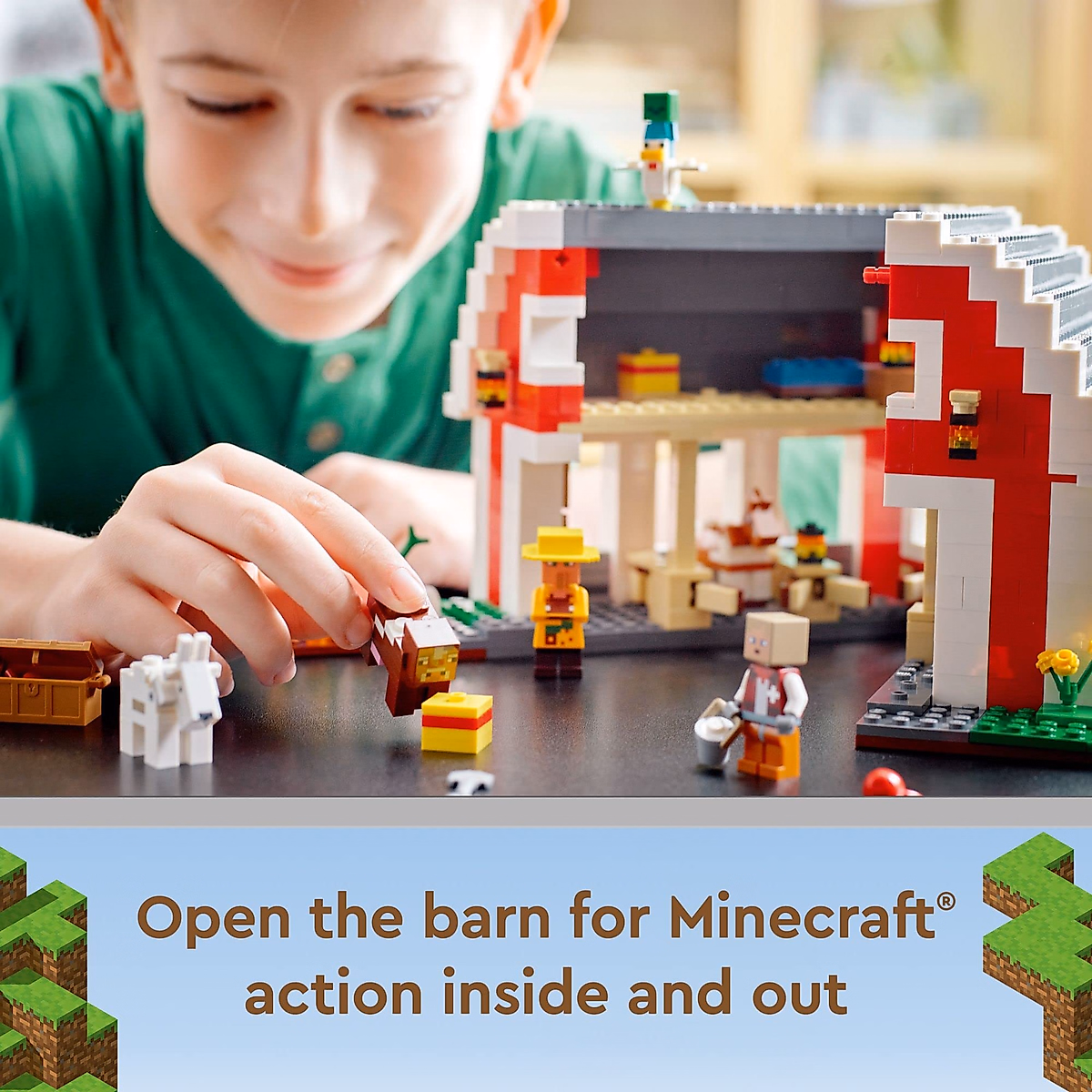 LEGO Minecraft The Red Barn 21187 Building Toy Set for Kids, Girls, and Boys Ages 9+ (799 Pieces)