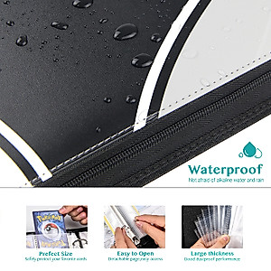 9-Pocket TONESPAC 900 Card Binder Compatible with Football Cards, Soccer Cards, Sport Cards, for Trading Cards,Storage Case with Removable Sheets Trading Card Holder (Football, 900Pockets)-