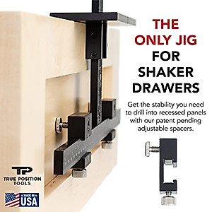 True Position Tools The Original Cabinet Hardware Jig - Made in USA - Most Accurate Tool for Knobs and Pulls - Hand Calibrated