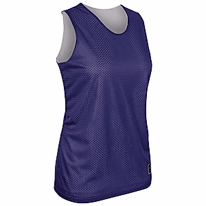 Champro Women's Standard Zone Reversible Basketball Jersey, Purple, White, Medium