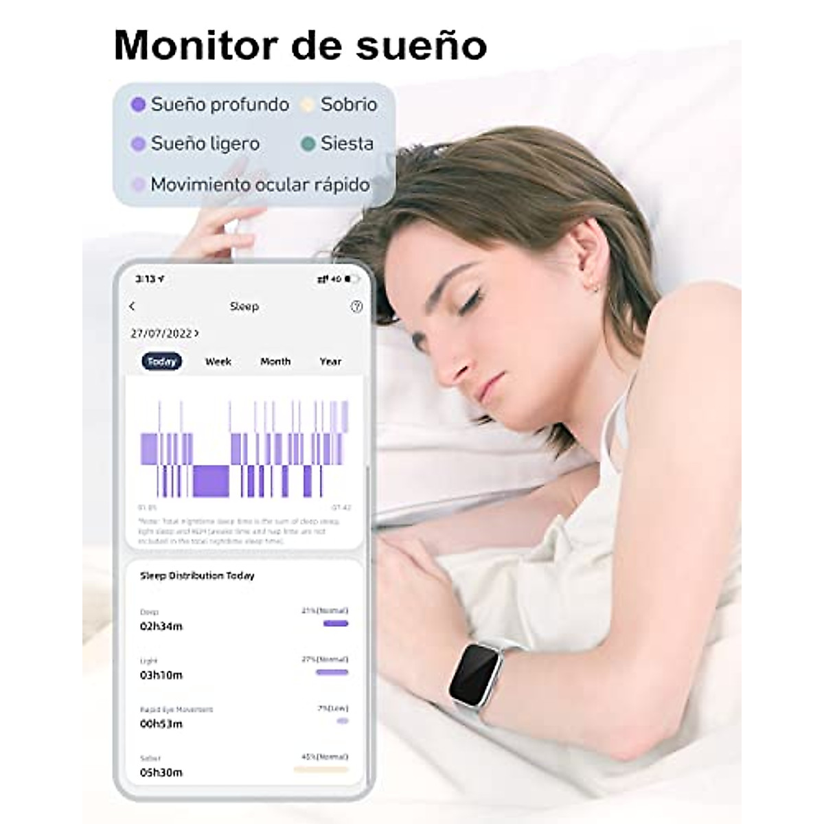 RUIMEN Smart Watch Answer/Make Calls Fitness Watch with Spare Strap Reloj Inteligente 1.7”Full Touch Smartwatchs for Women Men Heart Rate/Sleep Monitor Watch 100+ Sports IP68 Waterproof(Gray)