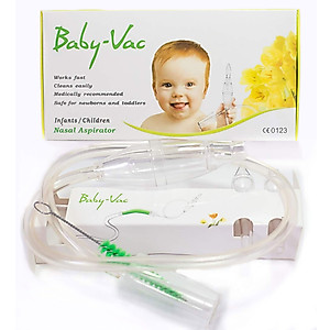 BABY-VAC Baby Nasal Aspirator Safe Hygienic Quick Best Results for Newborns and Toddlers
