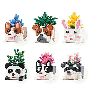 DOLBLOCK Succulent Bonsai Botanical Collection Decor Building Set Architecture Model Kit with Flower Plant Animal for Adults Creative DIY Gifts Toys