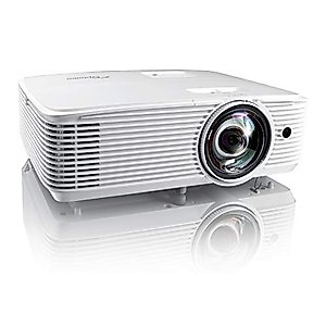 Optoma EH412ST Short Throw 1080P HDR Professional Projector | Super Bright 4000 Lumens | Business Presentations, Classrooms, or Meeting Rooms | 15,000 Hour lamp Life | Speaker Built in | Portable