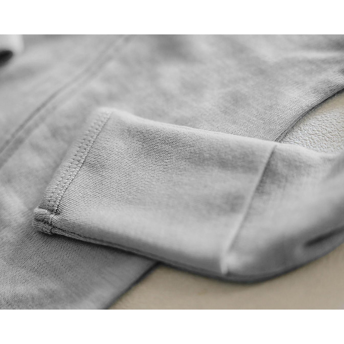 Woolino Toddler Footie Sleeper, Merino Wool Baby Pajamas, Baby Footed Sleeper for Boy & Girl, Romper for Unisex, 6-9m, Gray