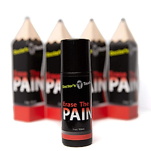 Doctor's Touch Erase The Pain Relief Roll On - Fast Acting Topical Pain Relief Roll On for Nerves, Joints, All Muscle Soreness and Discomfort - Roll on Muscle Pain Relief