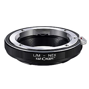 K&F Concept LM to NEX Adapter Compatible with Leica M Lens to Sony Alpha Nex E-Mount Camera Lens Mount Adapter