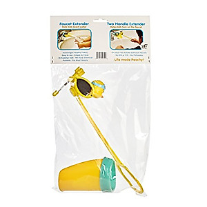 Aqueduck Faucet Handle Extender Set. Connects to Sink Handle and Faucet to Make Washing Hands Fun and Teaches Your Baby or Child Good Habits and Promote Independence to Them.