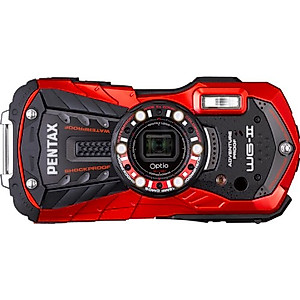 Pentax Optio WG-2 Digital Camera, Vermillion Red