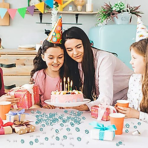 Ambishi 120pcs Paw Print & Bone Shape Confetti, Doggy Birthday Party Table Scatter Decorations, Pet Dog Birthday Party Supplies, Theme Kids Birthday/Baby Shower/Wedding Party Confetti Photo Booth Props