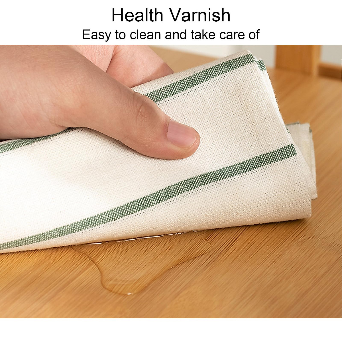 TVDPI Bamboo 360 Rotating Bookshelf, 6 Tier Floor Standing Bookcase Storage Shelves, Removable Divider, for Home Office Living Room Study