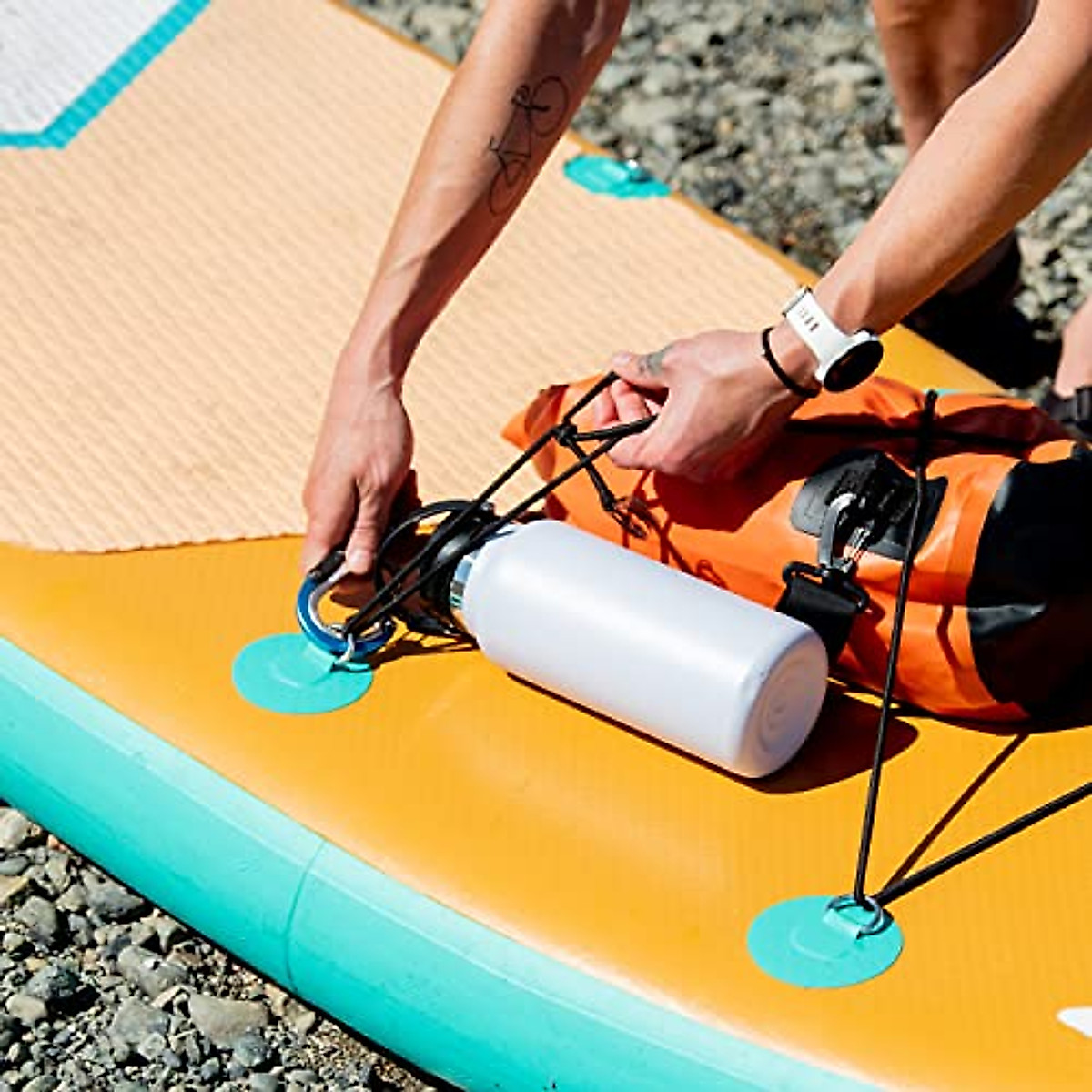 GEAR AID HEROCLIP Carabiner Clip and Hook (Small) For Purse, Stroller, and Backpack, Blue Steel