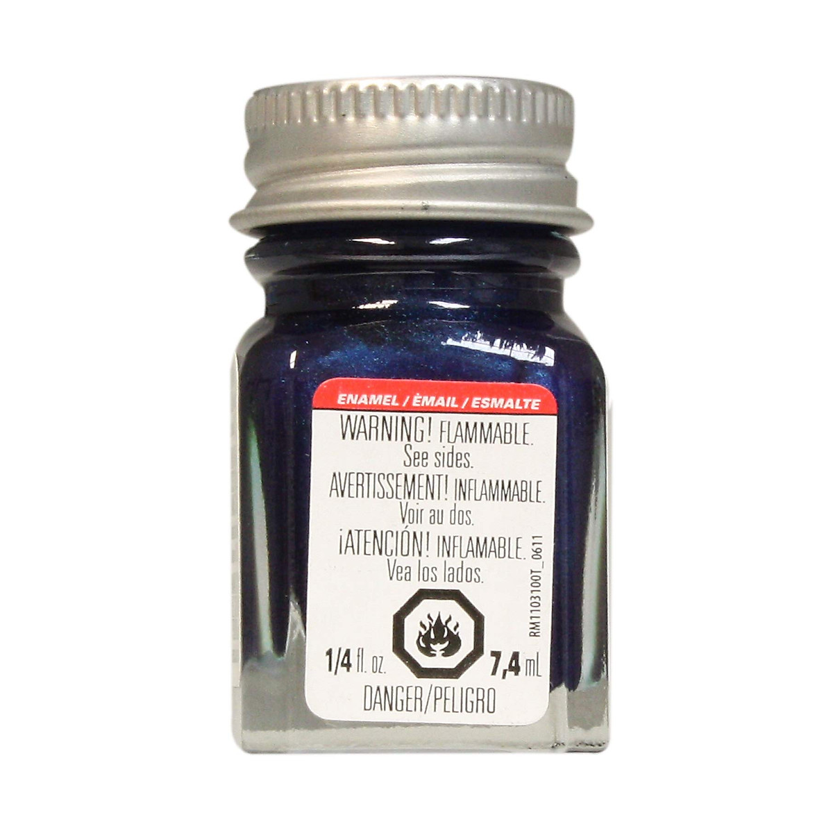 Testor'S 1109tt 1/4 Oz Arctic Blue Metallic Enamel Hobby Paint