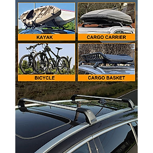 Snailfly Adjustable Cross Bars Roof Rack Luggage Carrier Fit for Ford Edge 2015-2024