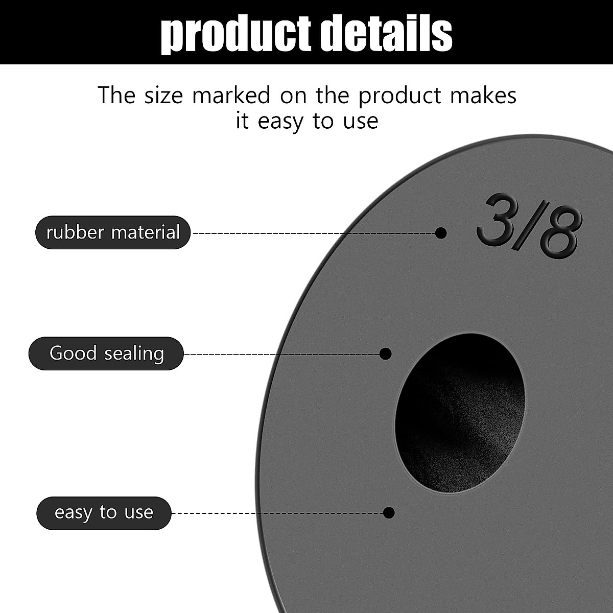 Faucet Washers,58 Pack Faucet Washer Assortment Kit Faucet Parts Washer Flat and Beveled Rubber Faucet Washers Assortment Replacement Kit for Repairing Faucet Leak Worn Out Washer Replacements