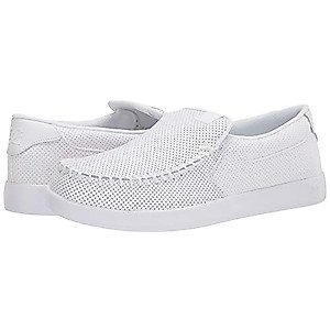 DC Men's Villain 2 Casual Slip On Skate Shoe Slipper, White, 13 D M US