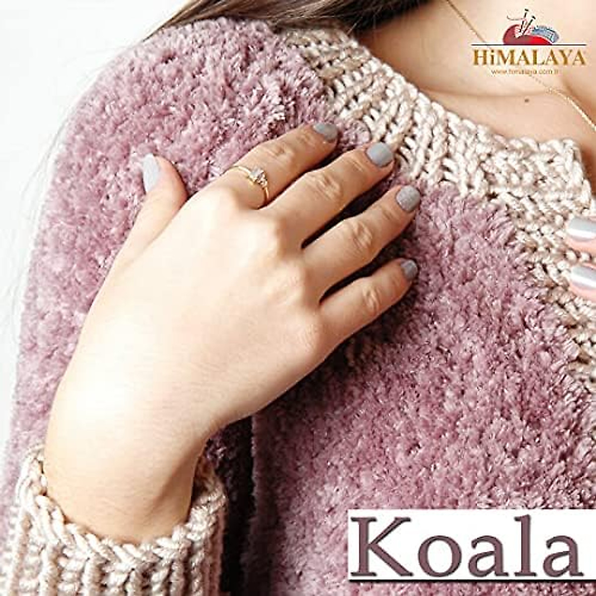 3 Ball/Skein Himalaya Koala Chenille Yarn, 100g/3.5 oz, 100 m/109 yards, 100% Micro Polyester Bulky Chunky Yarn, Baby Yarn, for Amigurumi, Baby Blankets, and Home Decor, 75704