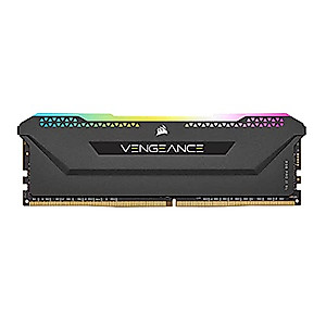 Corsair Vengeance RGB PRO SL 32GB (2x16GB) DDR4 4000MHz C18 Desktop Memory (10 Ultra-Bright RGB LEDs, Custom Performance PCB, Tight Response Times, Intel XMP 2.0) Black