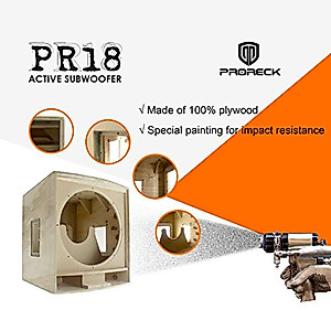 PRORECK PR18 18 inch 2000W P.M.P.O Active Powered PA DJ Subwoofer Cabinet (ONE subwoofer)