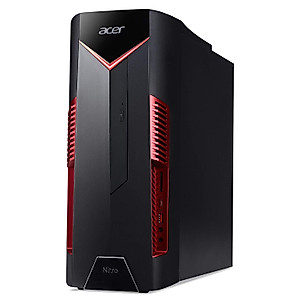 Acer Nitro 50 N50-600-UR1H Desktop, 9th Gen Intel Core i5-9400F, NVIDIA GeForce GTX 1650 Graphics with 4GB GDDR5, 8GB DDR4, 512GB SSD, Windows 10 Home