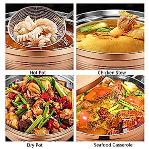 Moroccan Tagine Pot, 22cm Stainless Steel Tajine Stew Casserole Slow Cooker Tagine Cooking Cookware with Cone-Shaped Closed Lid for 1-2 People,Silver